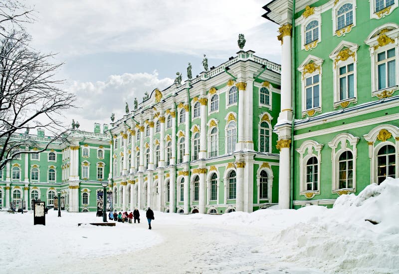 Winter palace. Courtyard stock photo. Image of baroque - 28993508