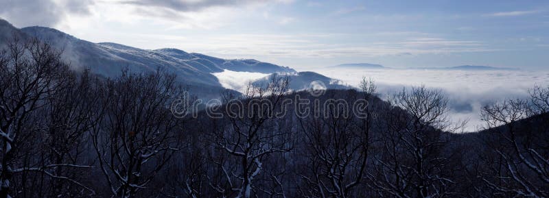 Winter panorama. stock image. Image of landscape, hiking - 22745995