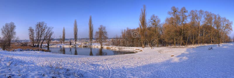 Winter panorama stock image. Image of season, snowy, north - 9513091
