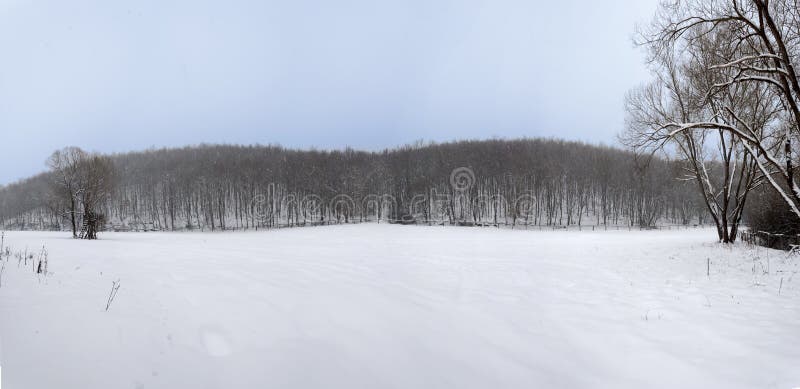 Winter panorama stock image. Image of beauty, climate - 35596097