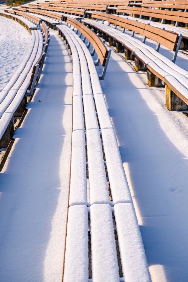 Winter in Park, Snow Fairy Tail Stock Image - Image of frost, snowy ...