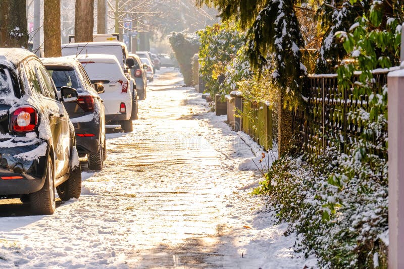 Winter in Park, Snow Fairy Tail Stock Image - Image of landscape ...