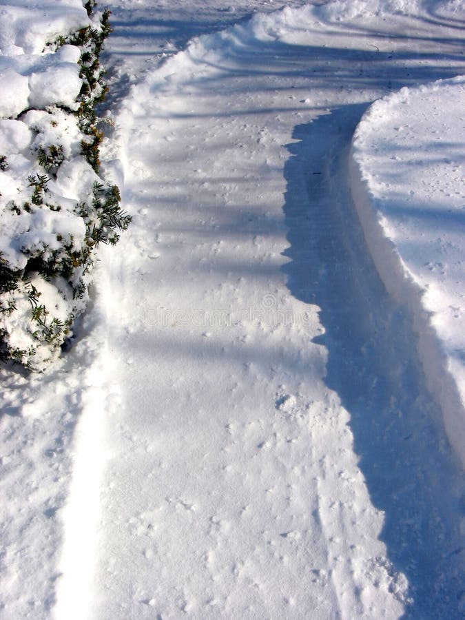 Snow path stock image. Image of flake, bacgrounds, lead - 4084453