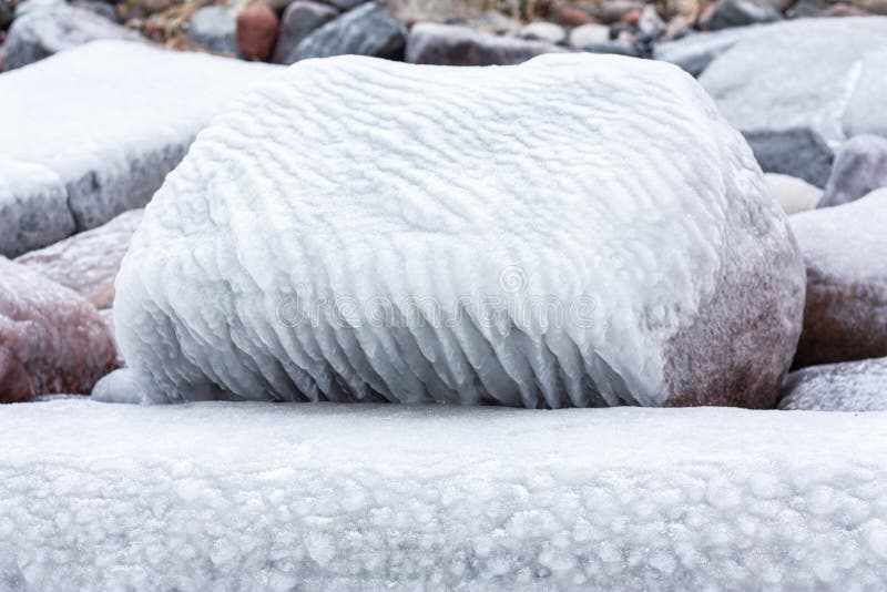 Winter Pattern on the Sea Rocks Stock Image - Image of splash, december ...