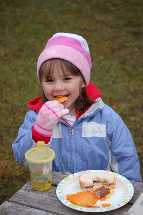 Winter Picnic stock image. Image of food, outdoor, lips - 7300887