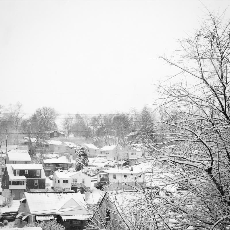 Winter in Pittsburgh stock image. Image of snowy, winter - 49906251