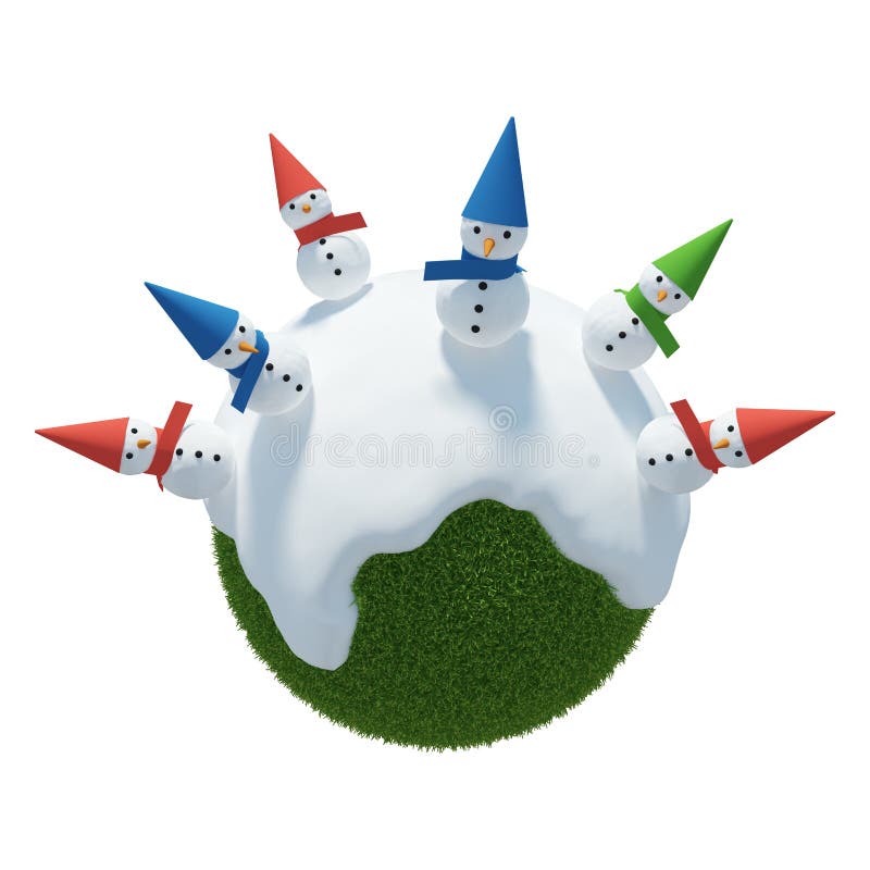 Winter planet stock illustration. Illustration of green - 11371103