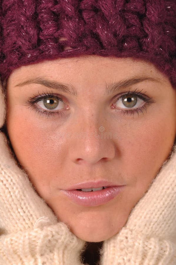 Winter portrait stock image. Image of pretty, adult, attractive - 11416731