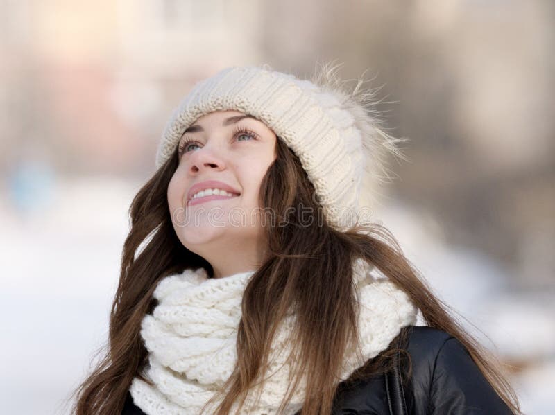 Winter portrait stock image. Image of looking, lifestyle - 23785255