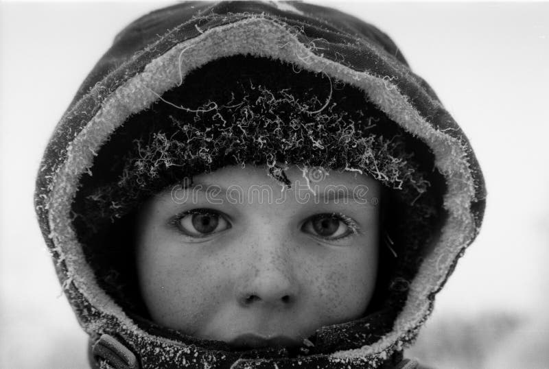 Winter portrait stock photo. Image of grey, hood, north - 255896
