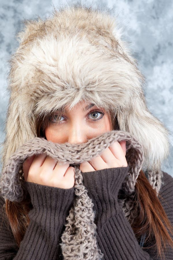 Winter portrait stock image. Image of black, character - 27441227