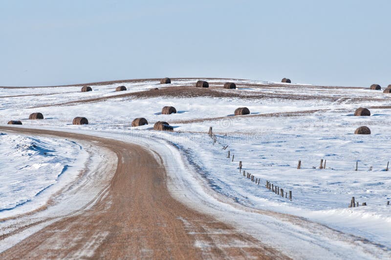 Winter on the Prairies stock image. Image of winter, fields - 90384689