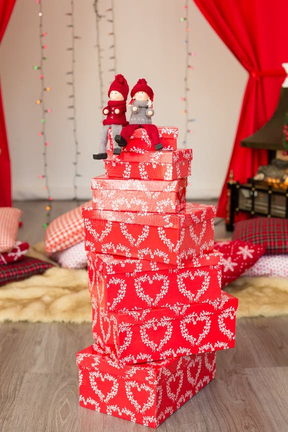 Winter presents stock image. Image of happy, emotion - 27852083