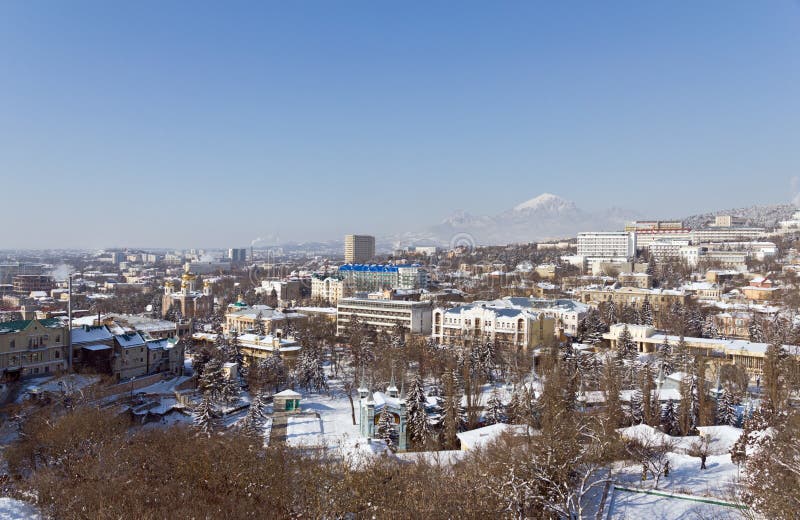 Winter Pyatigorsk. stock photo. Image of federal, caucasus - 28995126