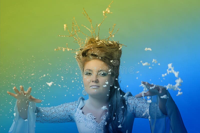 Winter queen stock photo. Image of girl, beautiful, december - 22919936