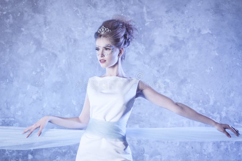 Winter Queen stock photo. Image of face, glamor, princess - 50636388