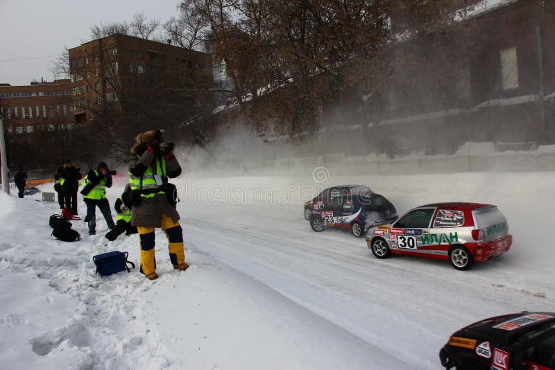 Winter race editorial stock photo. Image of avtosport - 19745068