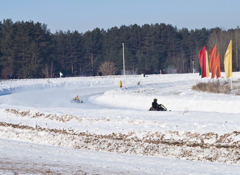 Winter race stock photo. Image of white, transportation - 89735416