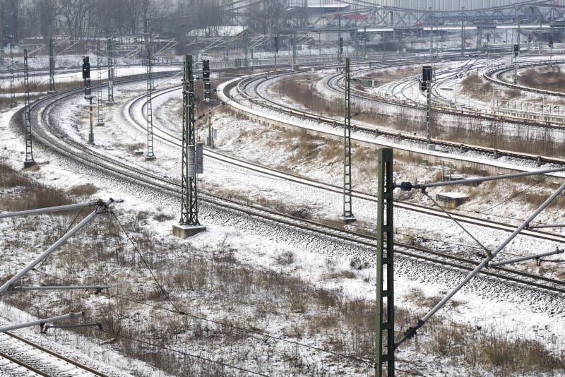 Complicated Railway Tracks Stock Photos - Free & Royalty-Free Stock ...