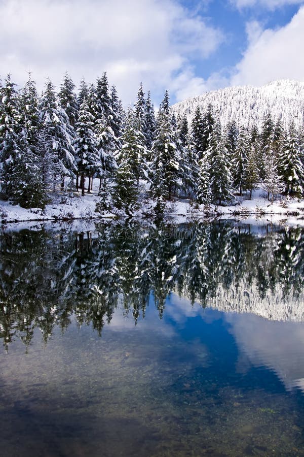 Winter reflection stock photo. Image of tranquil, travel - 22068166