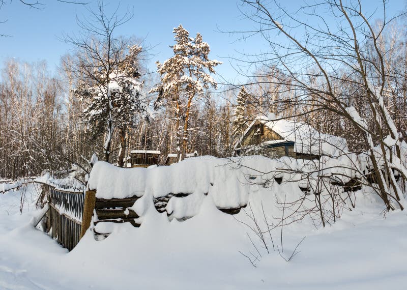 Winter in a remote places stock image. Image of russia - 29532559