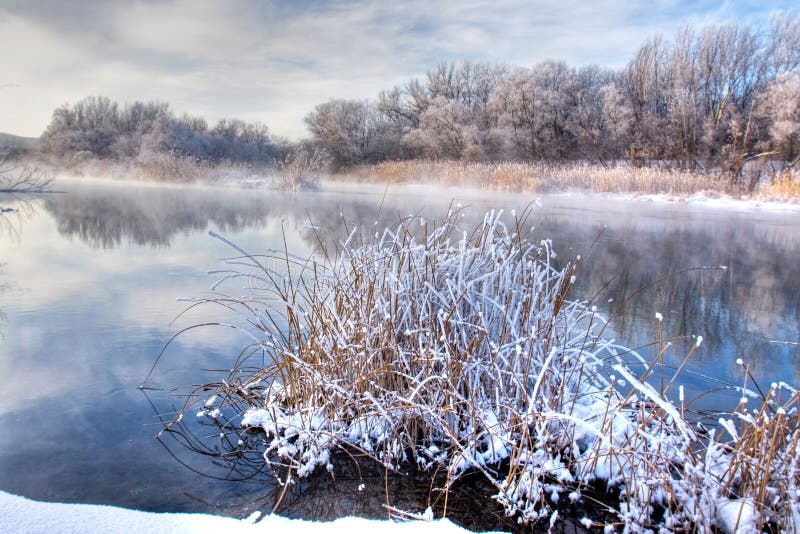 Winter river stock photo. Image of travel, landscape - 15964486