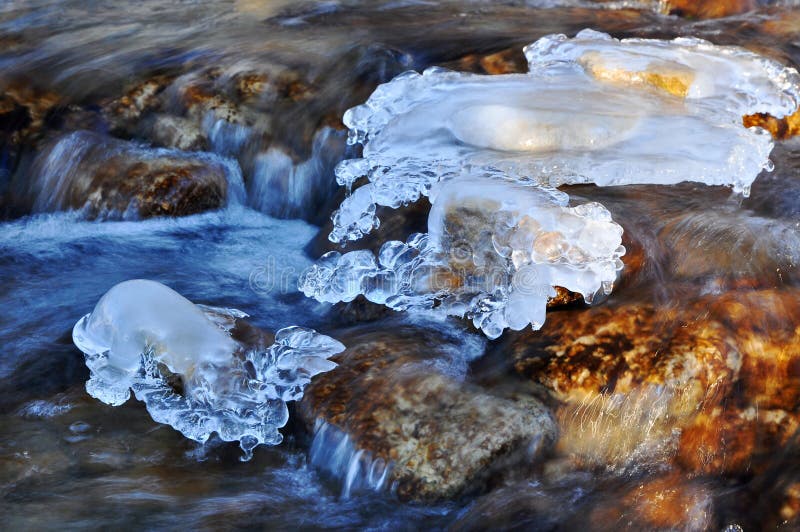 Winter river ice stock photo. Image of stream, detail - 50188906