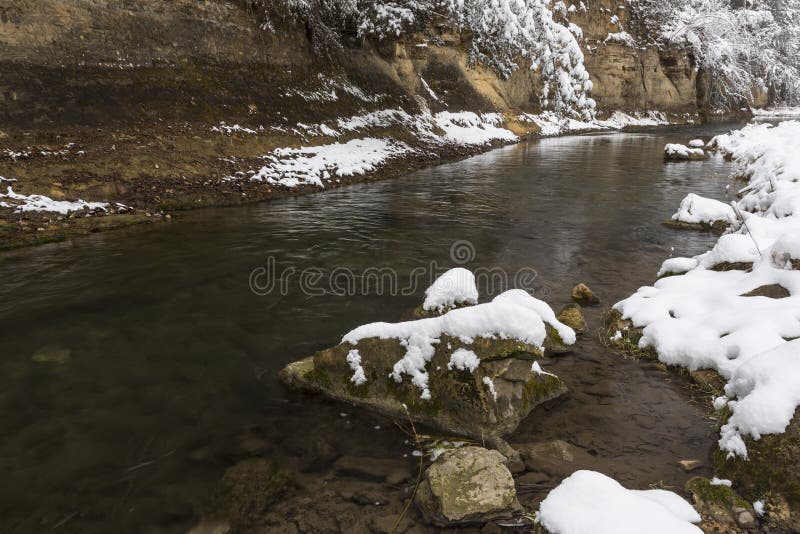 Winter River Scenic stock photo. Image of beauty, rural - 48548622
