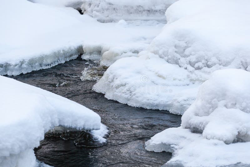 Winter river stock image. Image of hoar, view, river - 35613675
