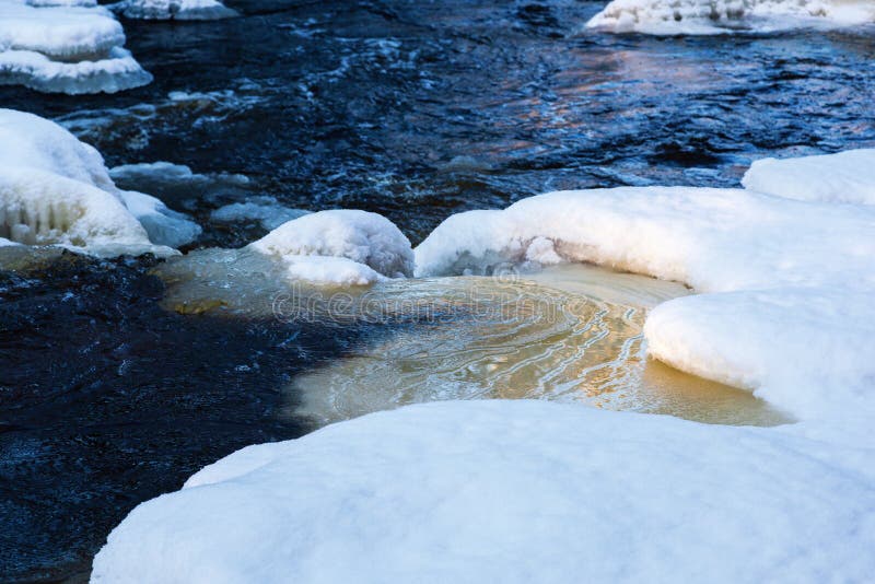 Winter river stock photo. Image of calm, frosty, nature - 61970964