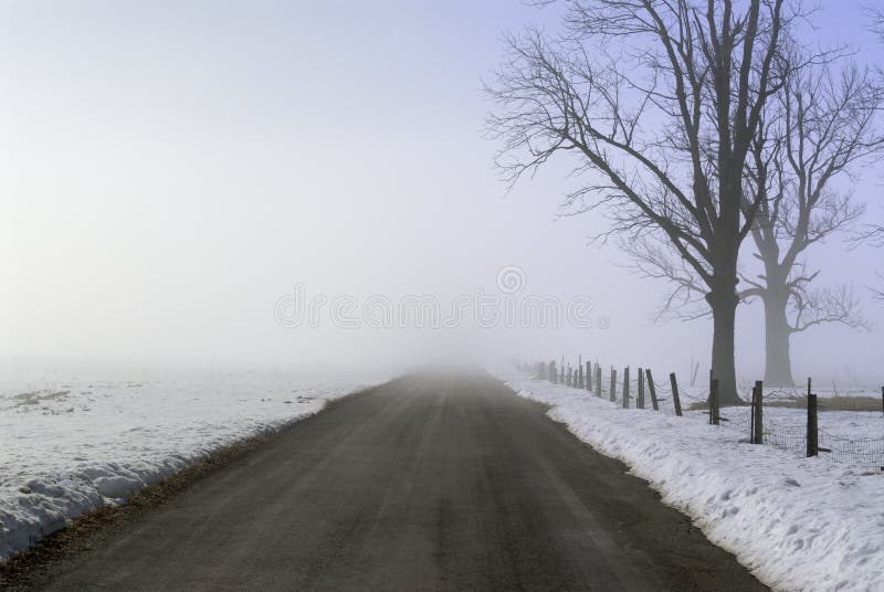 Winter Road stock photo. Image of desolate, travel, highway - 2870308