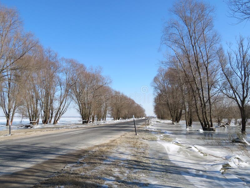 Winter road stock image. Image of visiting, lithuania - 29878693