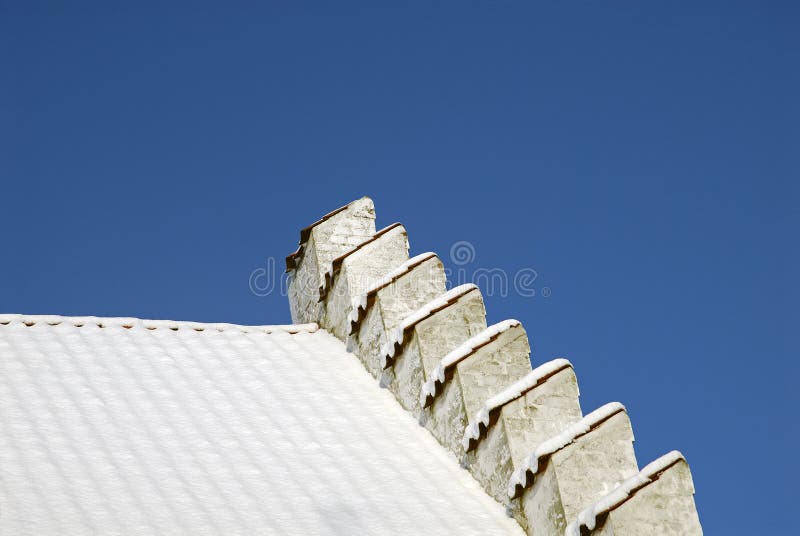 Winter roof top stock photo. Image of snow, landscape - 1131574