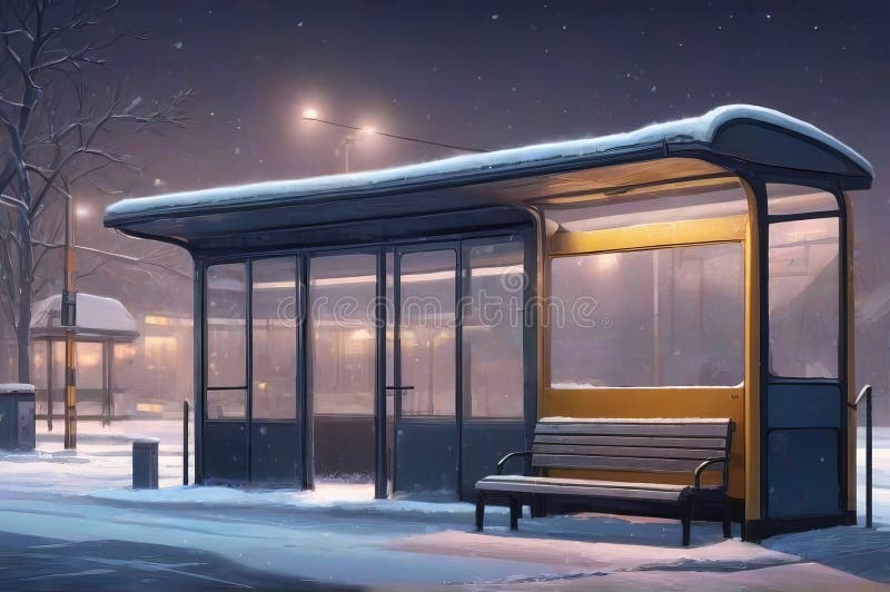 Winter Scene Bus Stock Illustrations – 133 Winter Scene Bus Stock ...