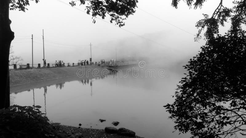 Winter& X27;s Entry in Matheran through Lake Editorial Image - Image of ...