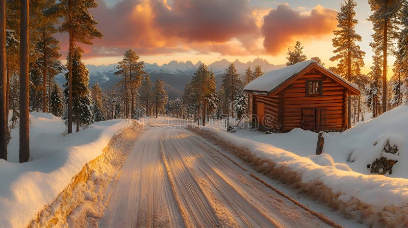 Winter. Its a Time for Big Holidays Stock Illustration - Illustration ...