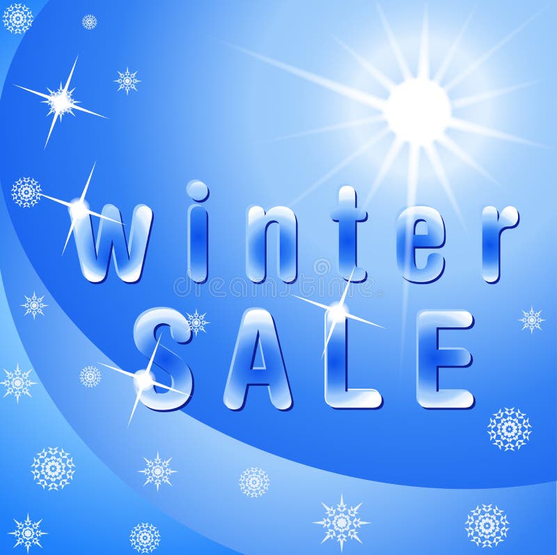 Winter sale, stock vector. Illustration of pricing, merchant - 24221696