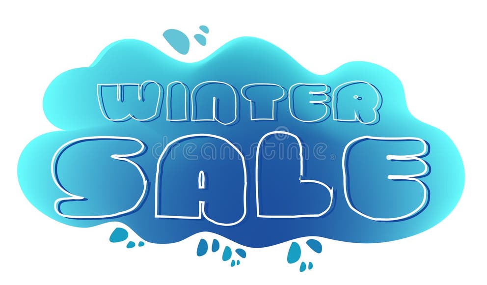 Winter sale logo stock vector. Illustration of offer, reduced - 7599425