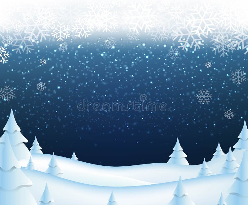 Winter Sale Banner with Snowflacke and Glitter Background Stock ...