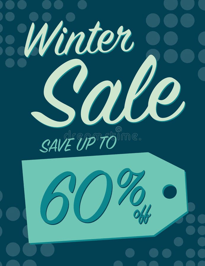 Winter sale stock illustration. Illustration of design - 53146070