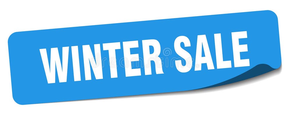 Winter Sale Sticker. Winter Sale Label Stock Vector - Illustration of ...