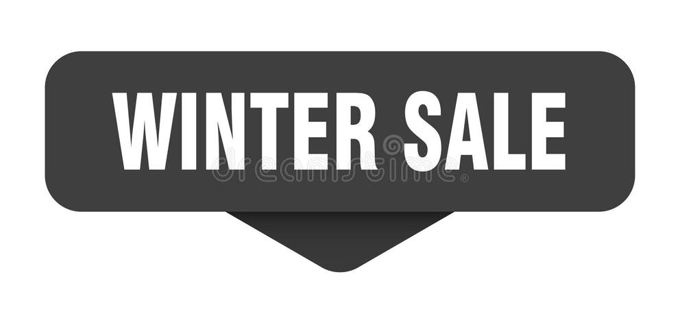 Winter Sale Sticker. Winter Sale Sign on Transparent Background Stock ...