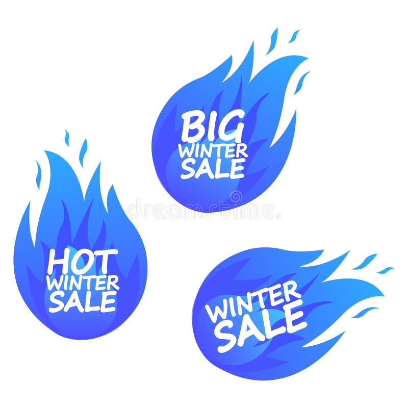 Winter Sale Symbols. Labels, Stickers, Symbols and Design Elements ...