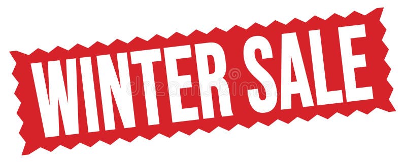 WINTER SALE Text Written on Red Stamp Sign Stock Illustration ...