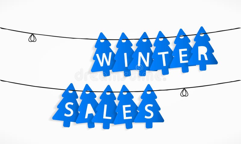 Winter Sales stock vector. Illustration of final, shop - 36094938