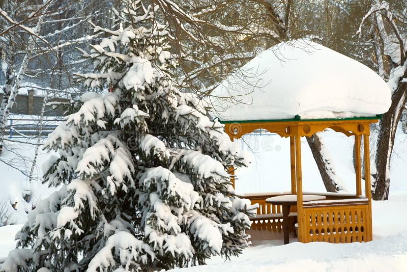 Winter scene. stock photo. Image of scene, resort, snow - 4744076