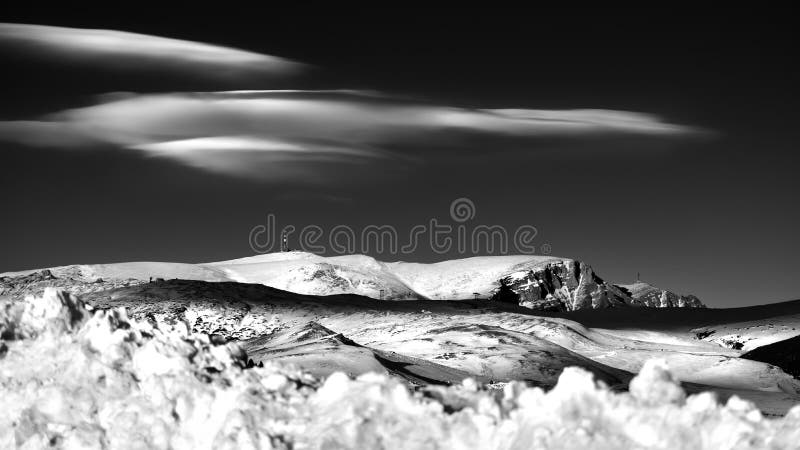 Winter Scene in the Carpathian Mountains , Remote and Harsh Environment ...