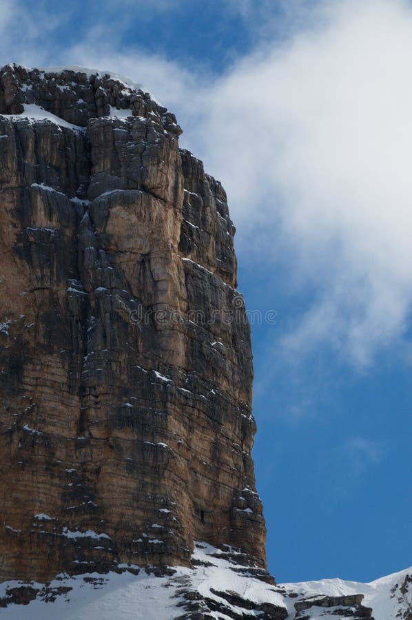 Winter Scene in Dolomites, Italy Stock Image - Image of alta, dolomiti ...