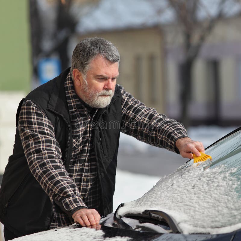 Driver Cleaning Steering Wheel of Car Using Antibacterial Solution and ...