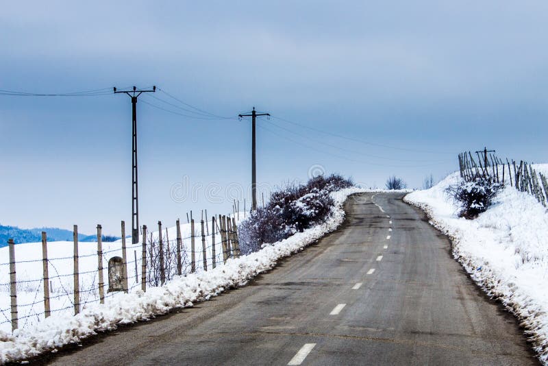 Winter scene stock photo. Image of contrast, breaza, winter - 86725722